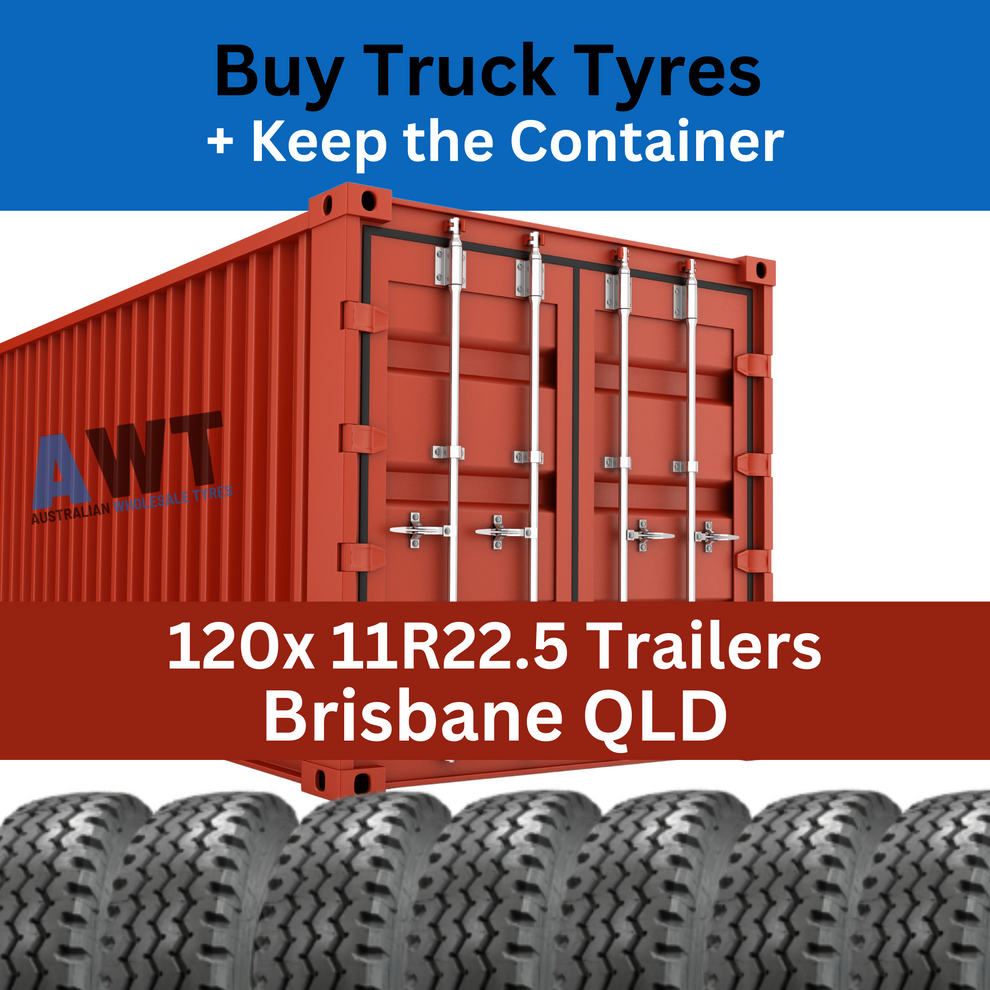 Truck Tyres Container Buy (#1007) 120x Trailer Tyres + Keep Container – AWT Australian Whoesale ...
